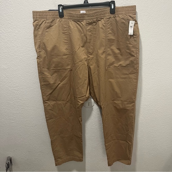 GAP | Pants | Gap Nwt Tan Herringbone Utility Easy Pants Relaxed Fit ...